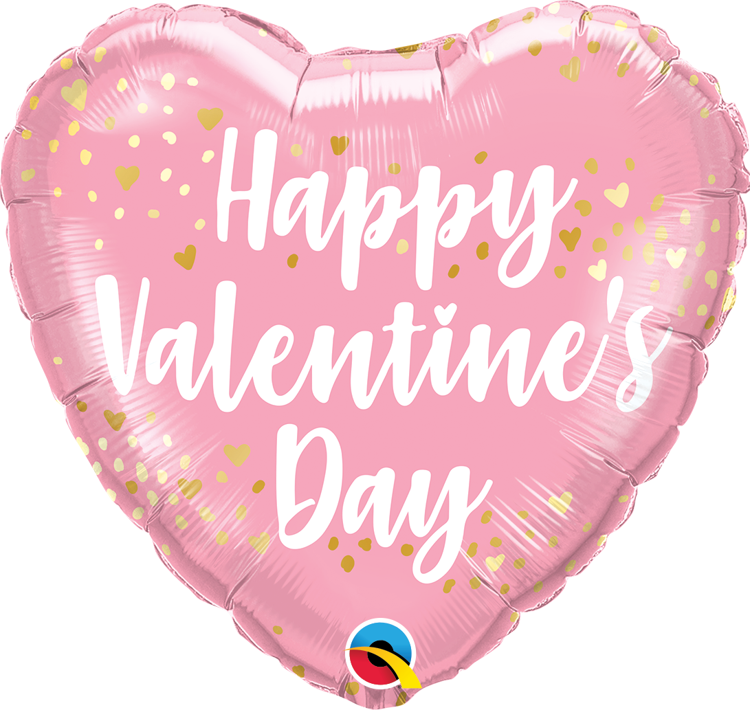 Happy Valentine's Day Heart Mylar 18" Balloon – Vancouver Balloons
