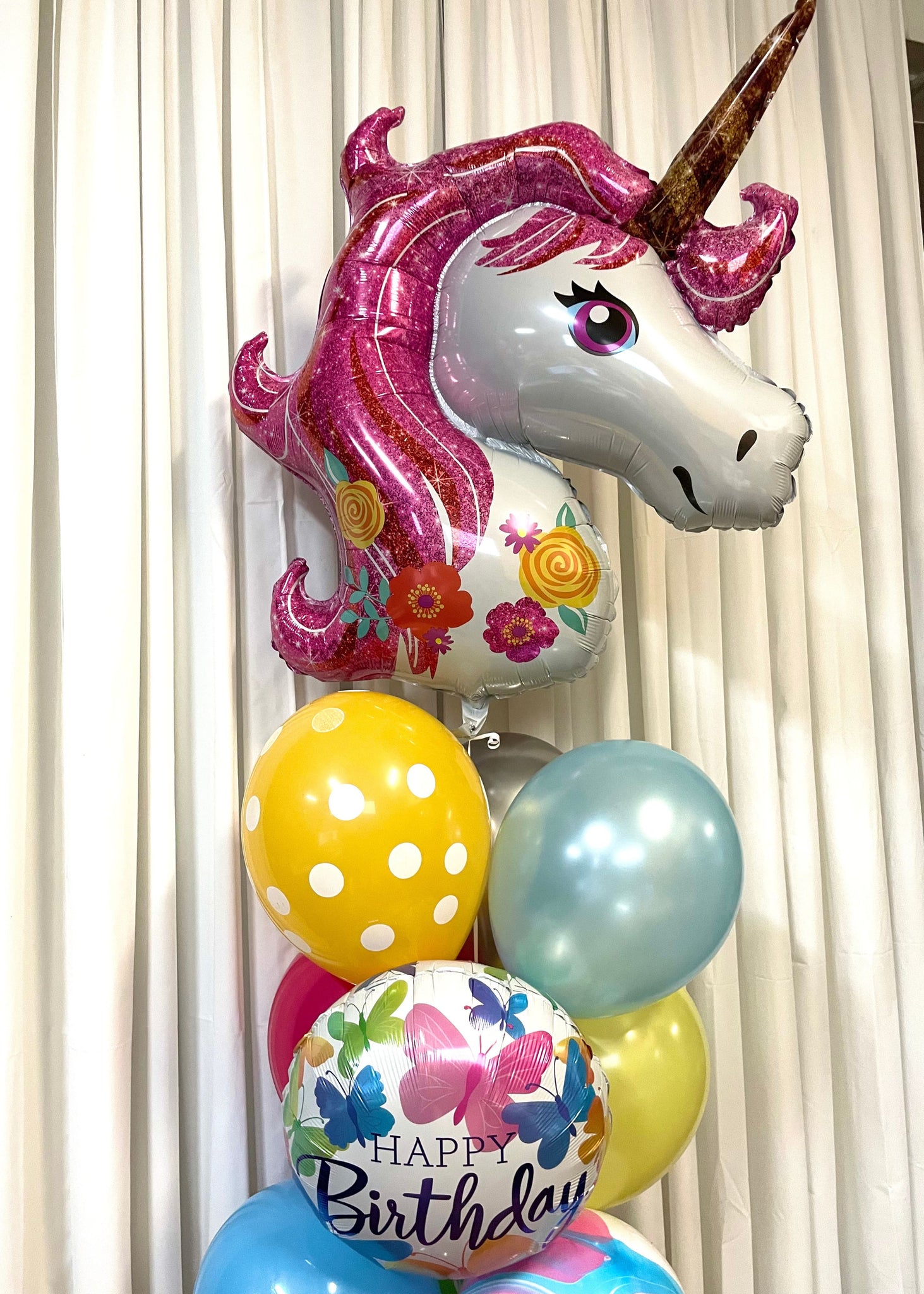 Dreamy Unicorn Birthday Balloon Package | Birthday Balloon Bouquet ...