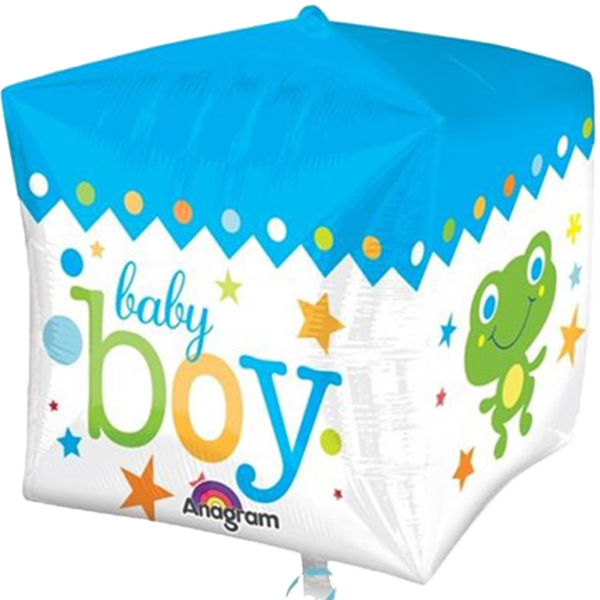 Baby Boy Cube Balloon – Vancouver Balloons