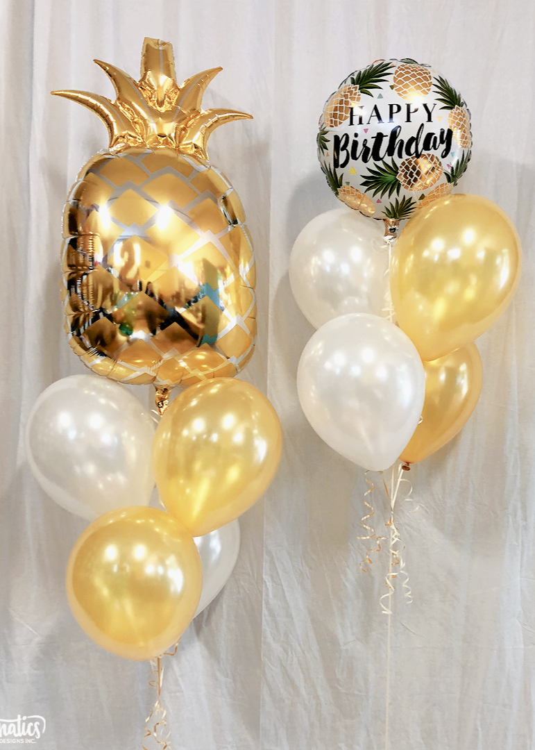 Tropical Pineapple Birthday Balloon Package – Vancouver Balloons