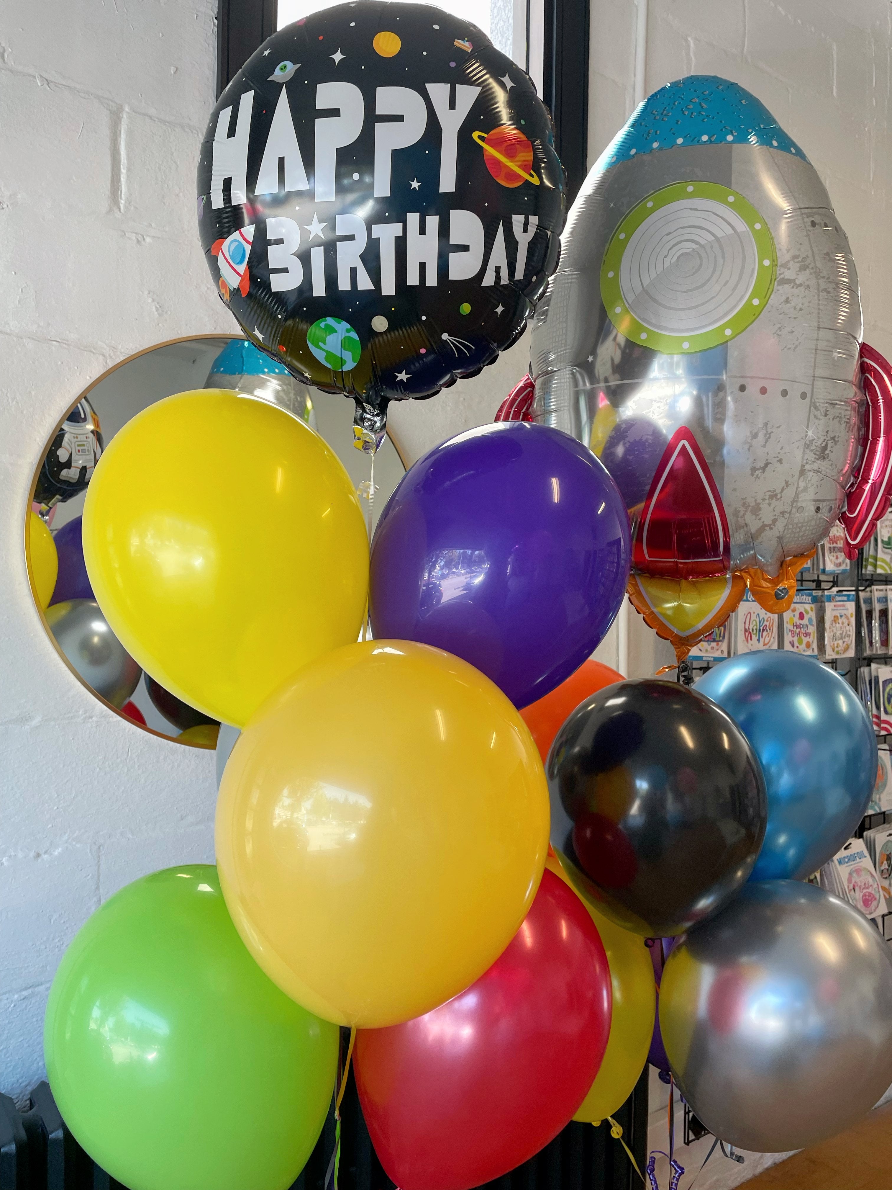 Space Rocket Themed Happy Birthday Package – Vancouver Balloons