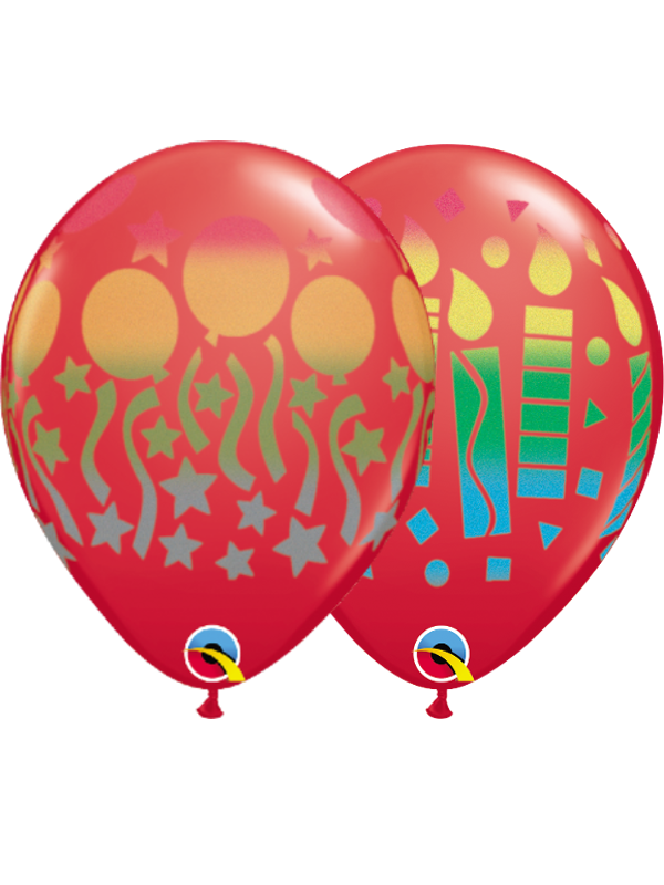 Birthday Spray Red 11" Balloons – Vancouver Balloons