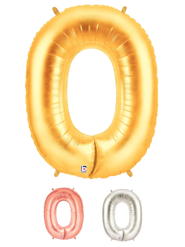 Gold Letter O Foil Balloon Letters - Betallatex – Vancouver Balloons